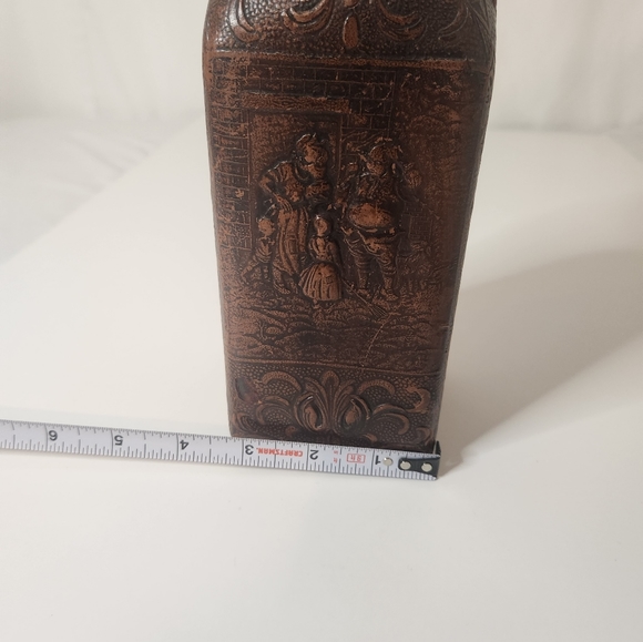 Source Unknown | Accents | Vintage Spanish Leather Wrapped Wine Bottle ...